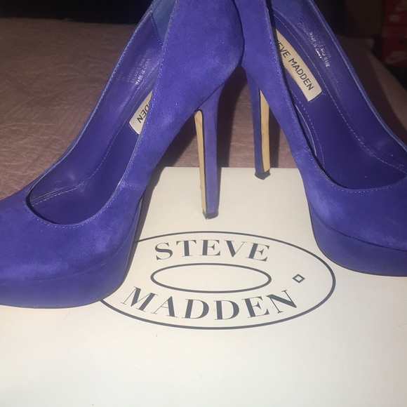 Steve Madden | Shoes | Steve Madden Royal Blue Platform | Poshmark